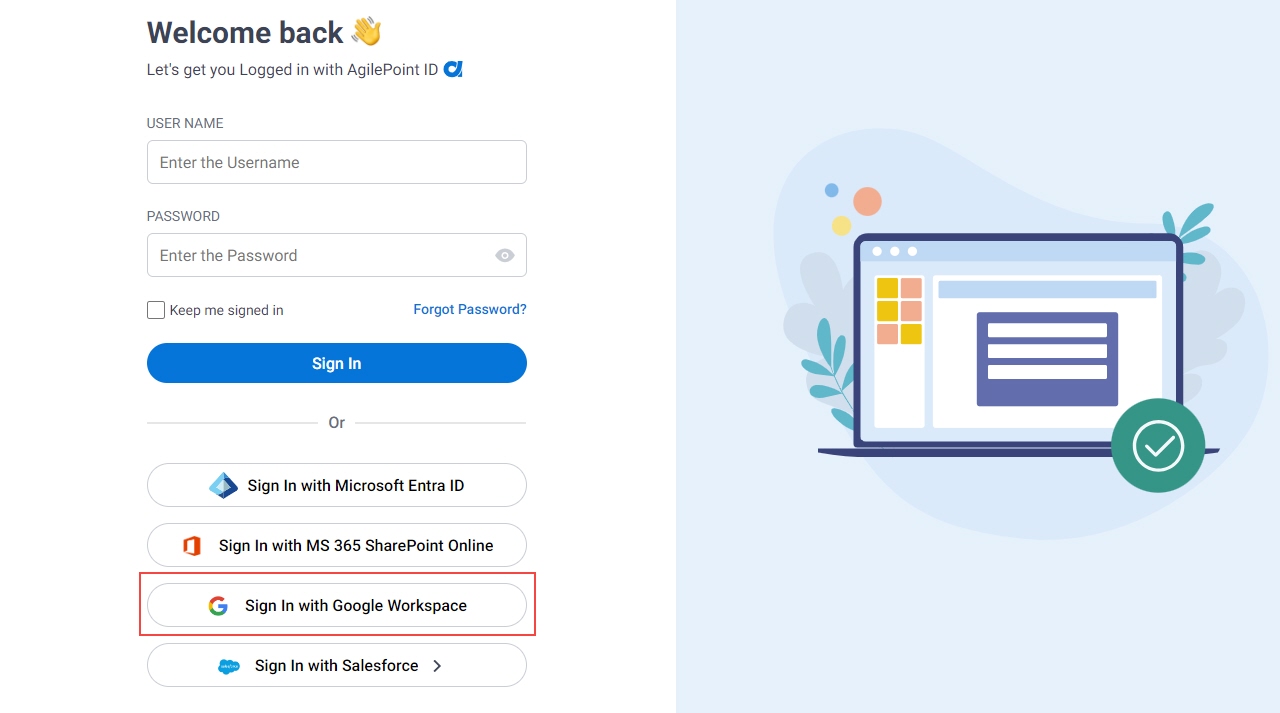 Sign In with Google Workspace